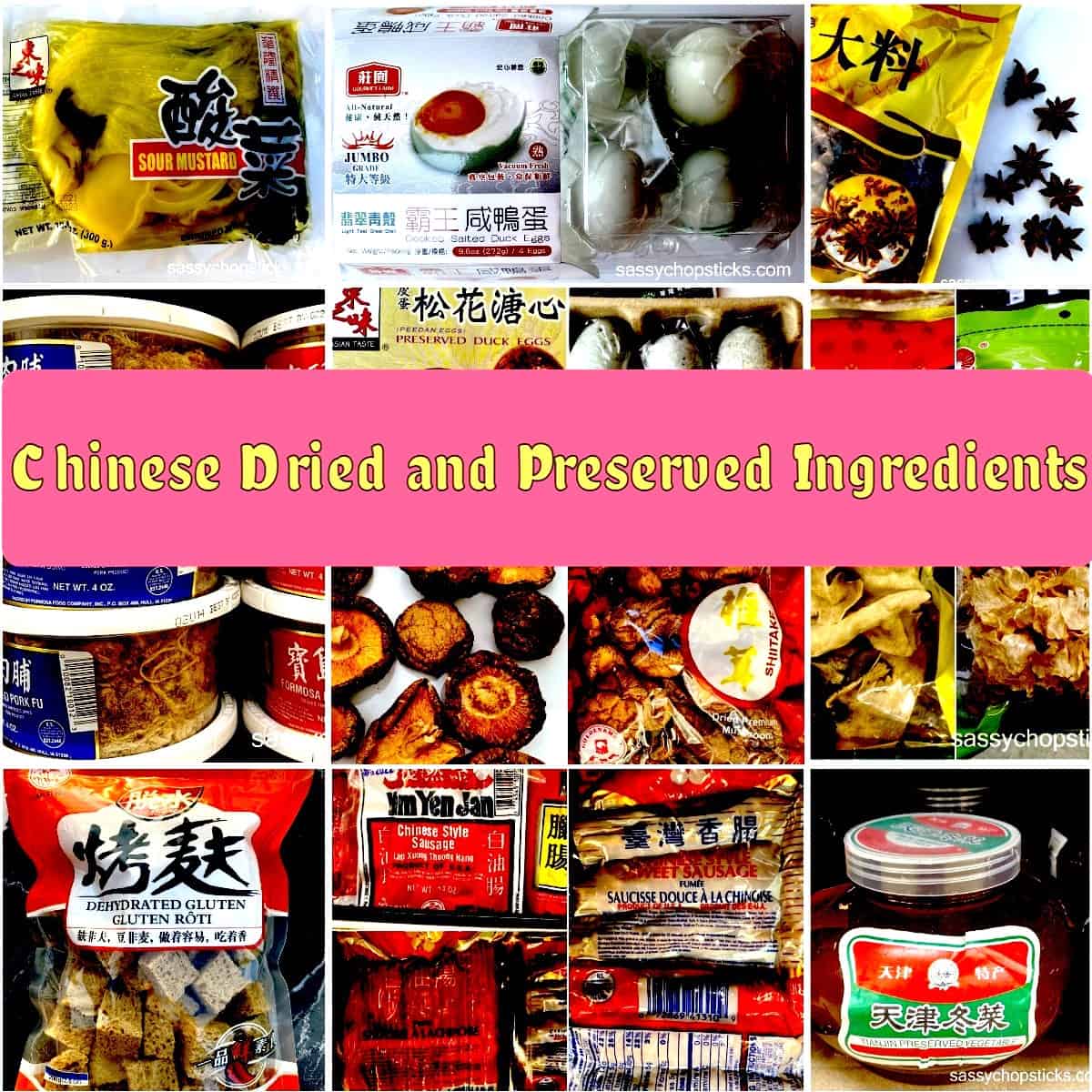 Chinese Dried and Preserved Ingredients - Sassy Chopsticks