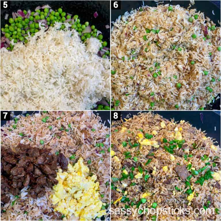 Beef Fried Rice - Sassy Chopsticks