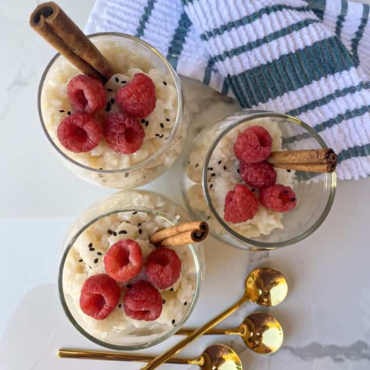 Vegan Rice Pudding - Sassy Chopsticks