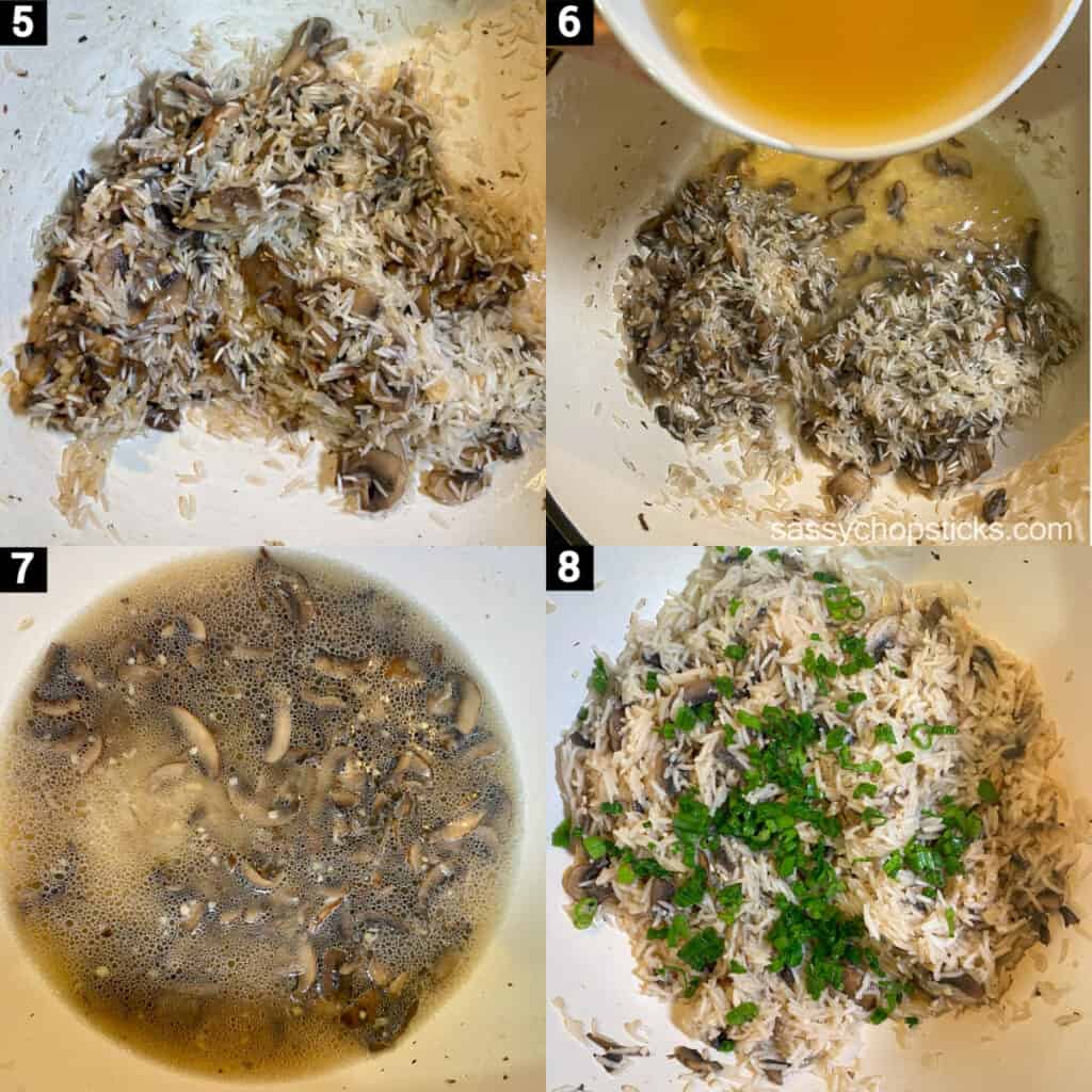 Mushroom Rice - Sassy Chopsticks