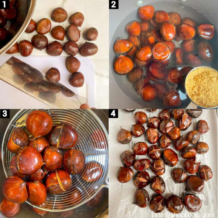 Roasted Chestnuts Recipe - Sassy Chopsticks