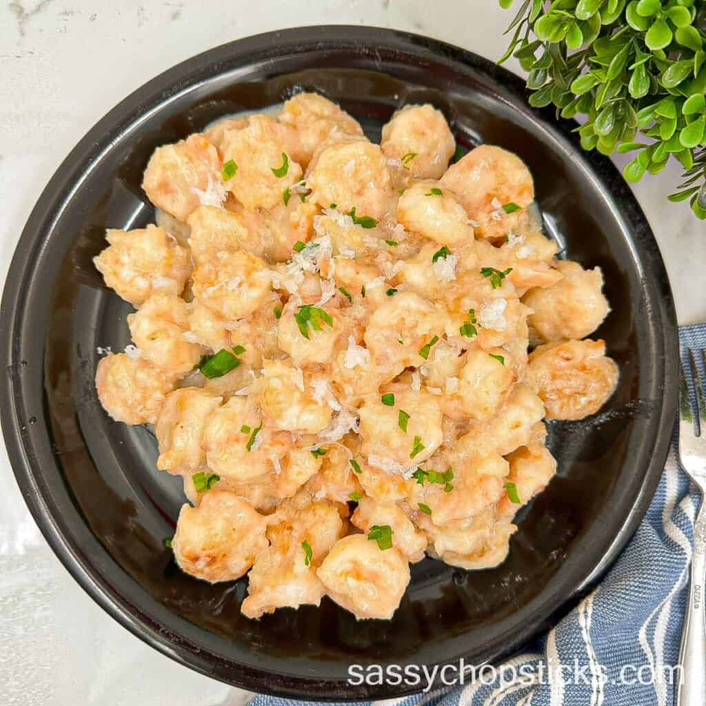 Creamy Coconut Shrimp Buffet Style- Quick and Easy - Sassy Chopsticks