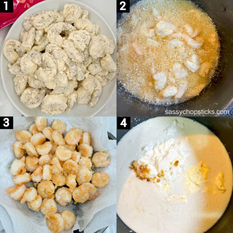 Creamy Coconut Shrimp Buffet Style- Quick and Easy - Sassy Chopsticks