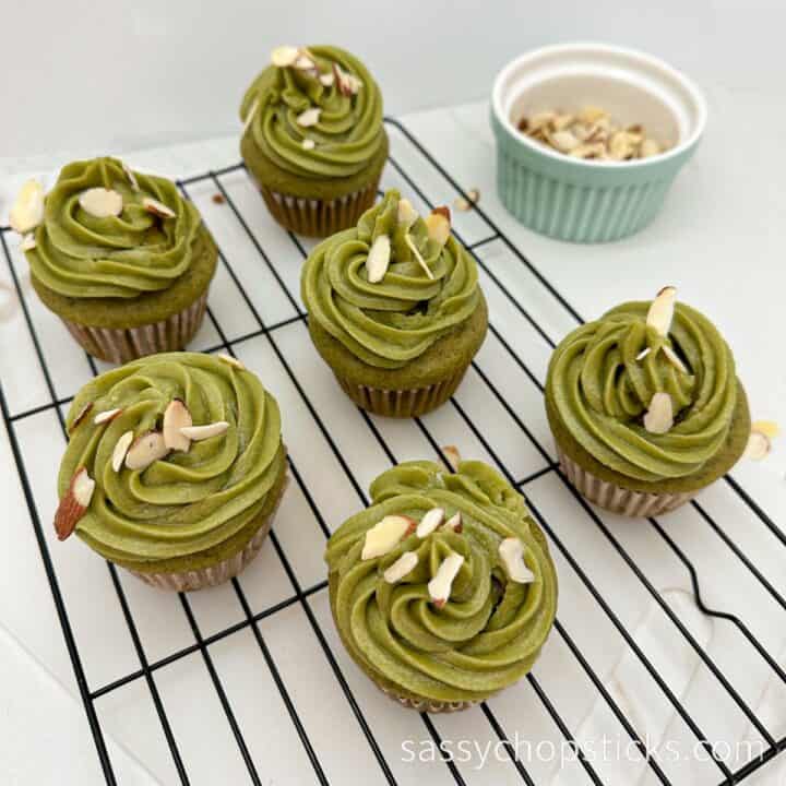 Matcha Green Tea Cupcake Recipe - Sassy Chopsticks