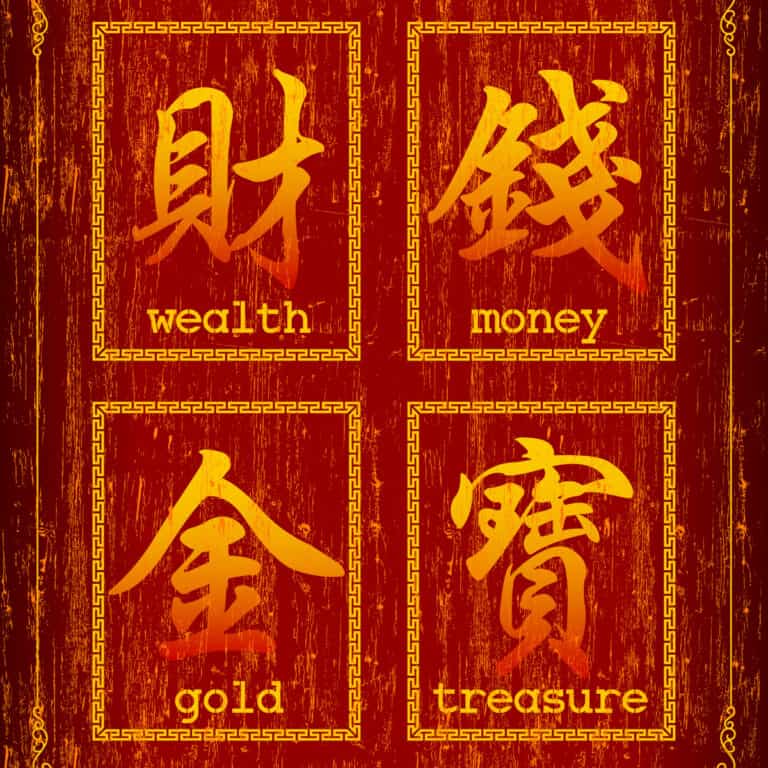 Chinese Character For Good Fortune - Lucky Symbols - Sassy Chopsticks