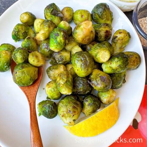 Air Fryer Frozen Brussel Sprouts: The Easiest Recipe - Sassy Chopsticks