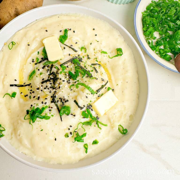 Creamy Asian Mashed Potatoes (With Asian Twist) - Sassy Chopsticks