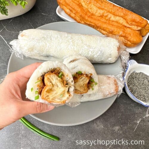 Fan Tuan Recipe (Stuffed Sticky Rice Rolls, 饭团) - Sassy Chopsticks