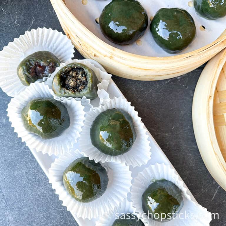 Qingtuan(青团): Traditional Chinese Mugwort Dumplings - Sassy Chopsticks