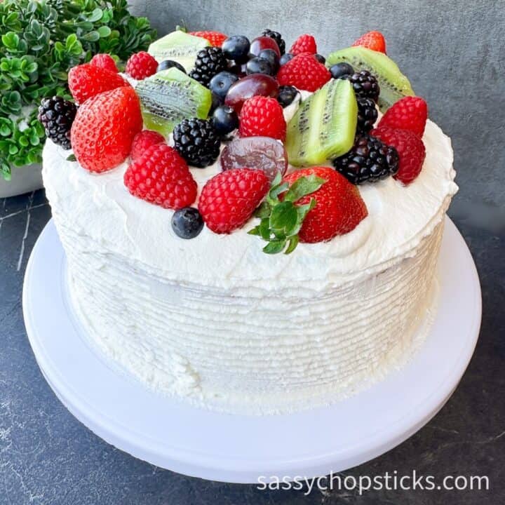 The Best Asian Fruit Cake: Chinese Bakery Style - Sassy Chopsticks