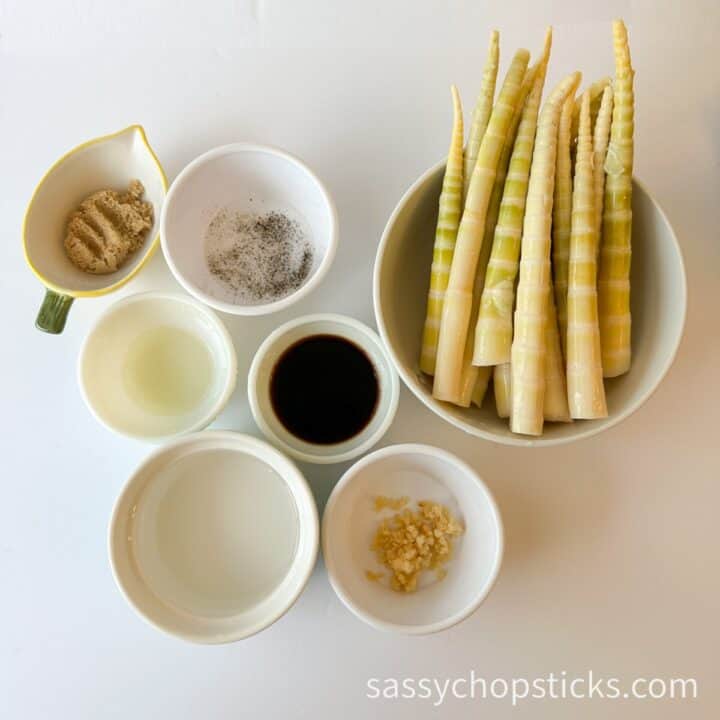 Authentic Braised Bamboo Shoots Recipe (油焖笋) - Sassy Chopsticks