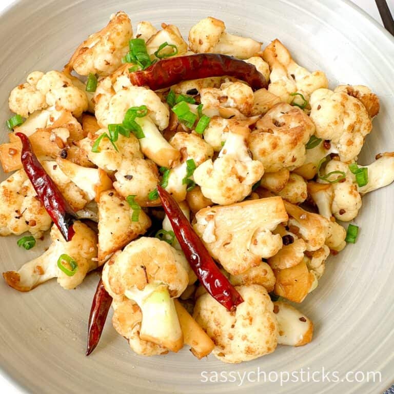Simple Stir Fry Cauliflower Recipe: Sichuan Style - Sassy Chopsticks