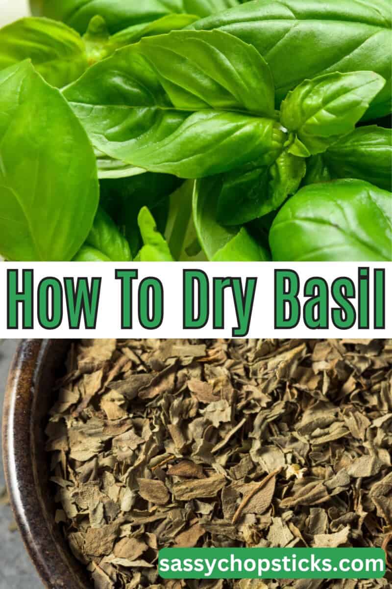 How To Dry Basil: 5 Easy Methods For Beginners! - Sassy Chopsticks