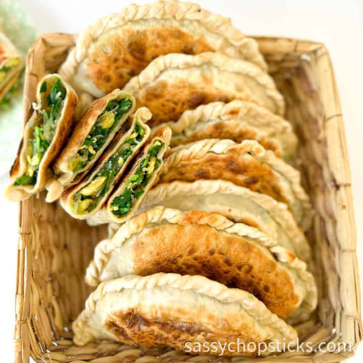 Old Fashioned Chinese Chive Pocket Recipe (韭菜盒子) - Sassy Chopsticks