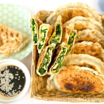 Old Fashioned Chinese Chive Pocket Recipe (韭菜盒子) - Sassy Chopsticks
