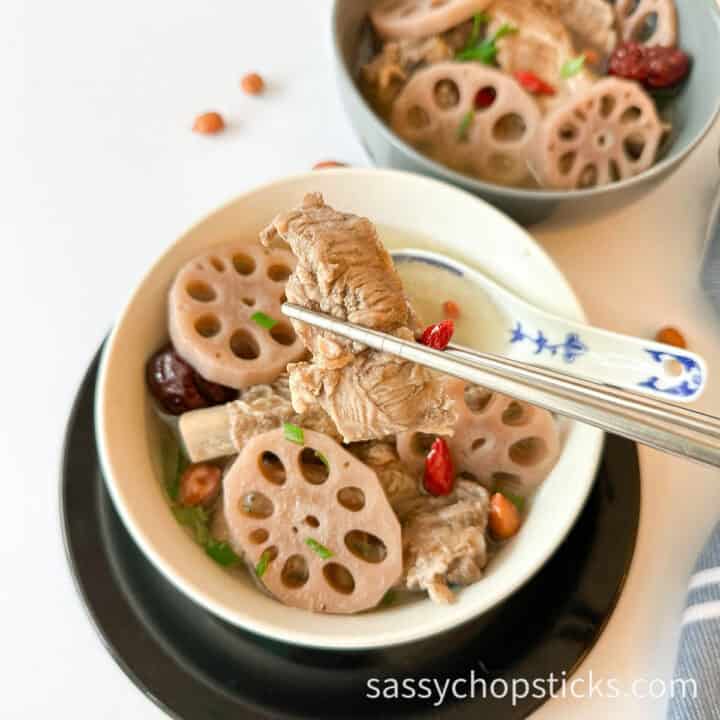 Lotus Root Soup Recipe: A Traditional Healing Soup - Sassy Chopsticks