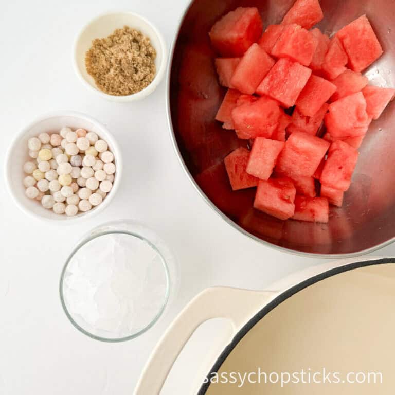 Fresh Watermelon Boba Drink Recipe: Quick And Easy - Sassy Chopsticks