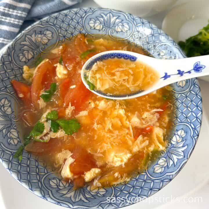 Tomato Egg Drop Soup: Classic Chinese Comfort Food - Sassy Chopsticks