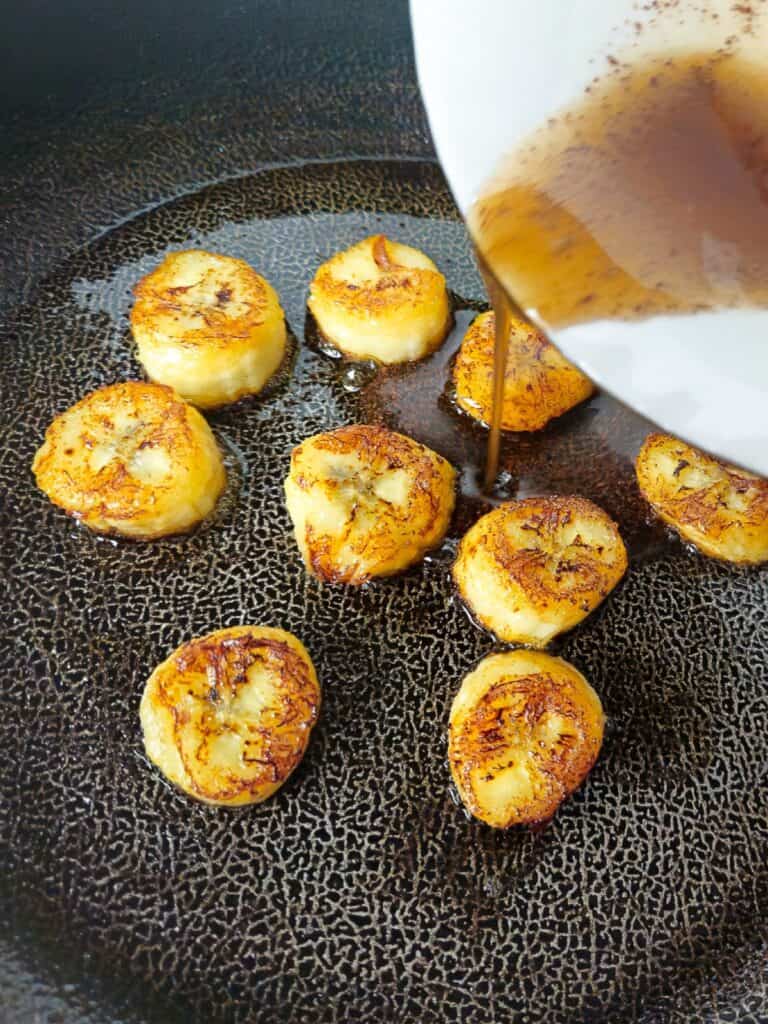 Pan Fried Bananas with Honey and Cinnamon - Sassy Chopsticks