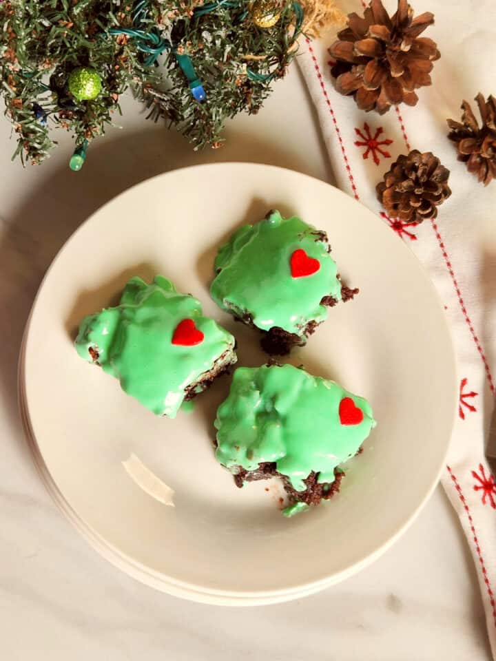 Festive Grinch Brownies: An Easy Grinch Dessert Recipe - Sassy Chopsticks