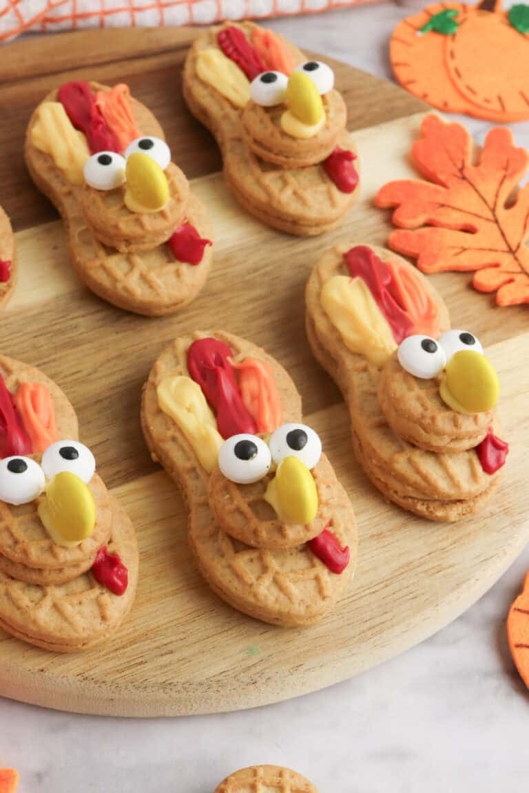 Quick and Easy Nutter Butter Turkeys for Thanksgiving - Sassy Chopsticks