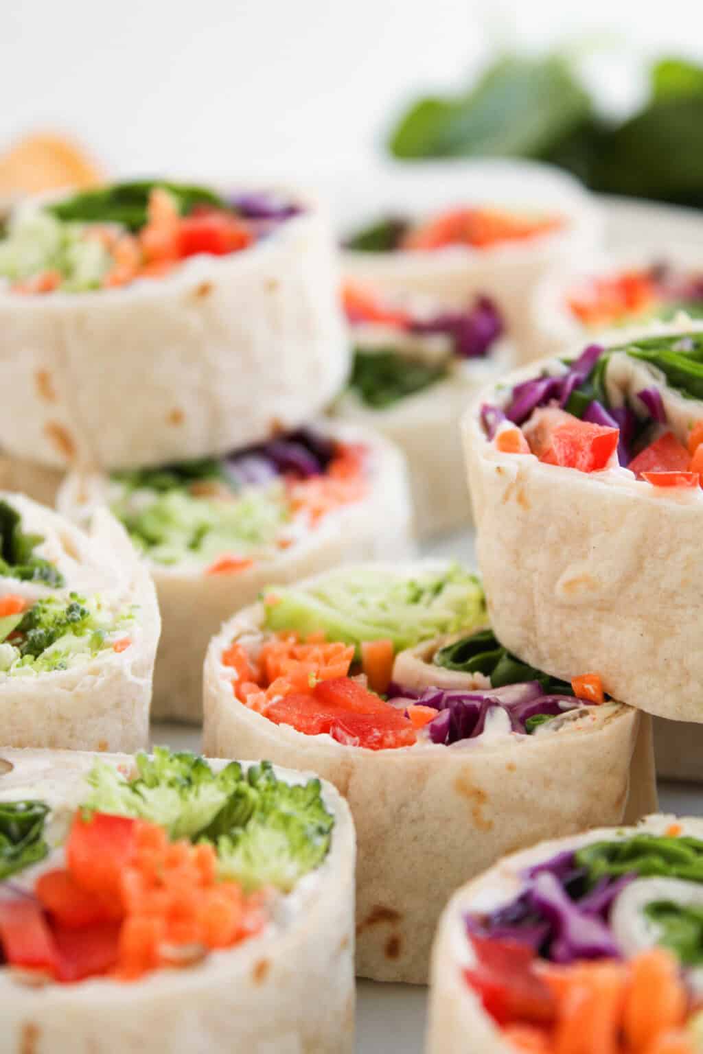 Rainbow Veggie Pinwheels Recipe: Easy and Colorful - Sassy Chopsticks